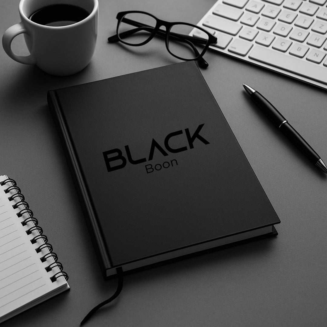 BLACK Page Diary without Pen – Black Boon